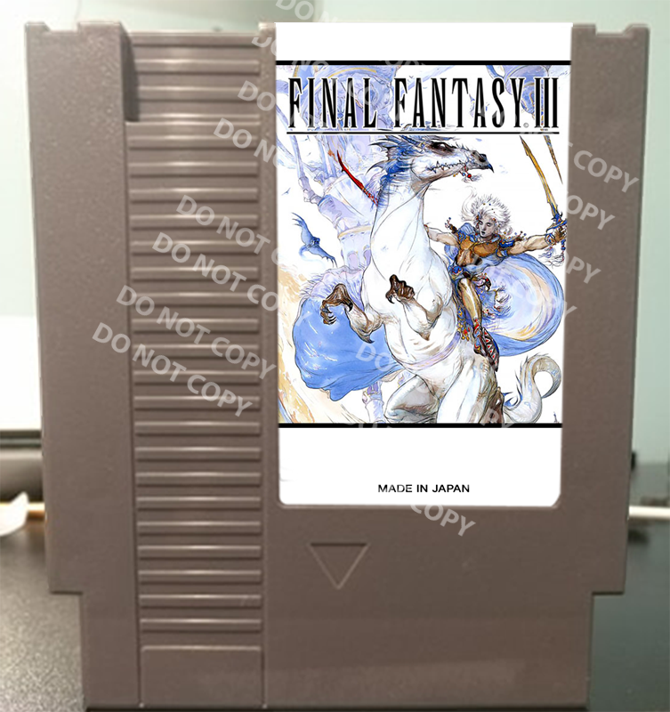 Final Fantasy III - Known as the MMC5 Version USA For Play On the NES ...
