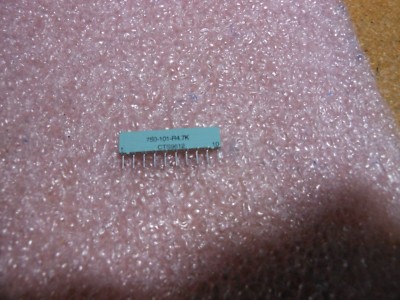 CTS RESISTOR NETWORK 4.7K 2% 10PIN 9RES (5 PC LOT) PART # 750-101-R4.7K ...