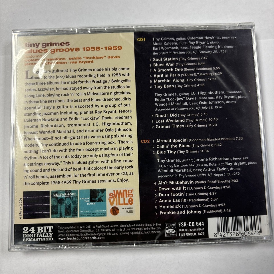 Tiny Grimes: BLUES GROOVE 1958-1959 (3 LPS ON 2 CDS) 2011 New & Still ...
