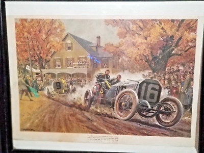 Vanderville Cup Race Orginal 1963 Print By Peter Helck Signed | eBay