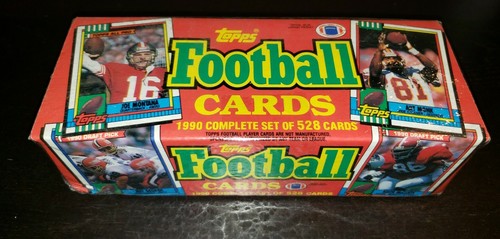 1990 Topps Football Factory Sealed Complete Set - 528 Cards - Stars ...
