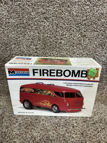 FIREBOMB - Van Car 1976 Monogram 1/24 Fire Fighter Model Kit -NEW ...