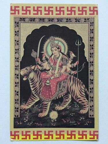 1990's India Postcard GODDESS DURGA . By Brijbasi , Mumbai (7) | eBay