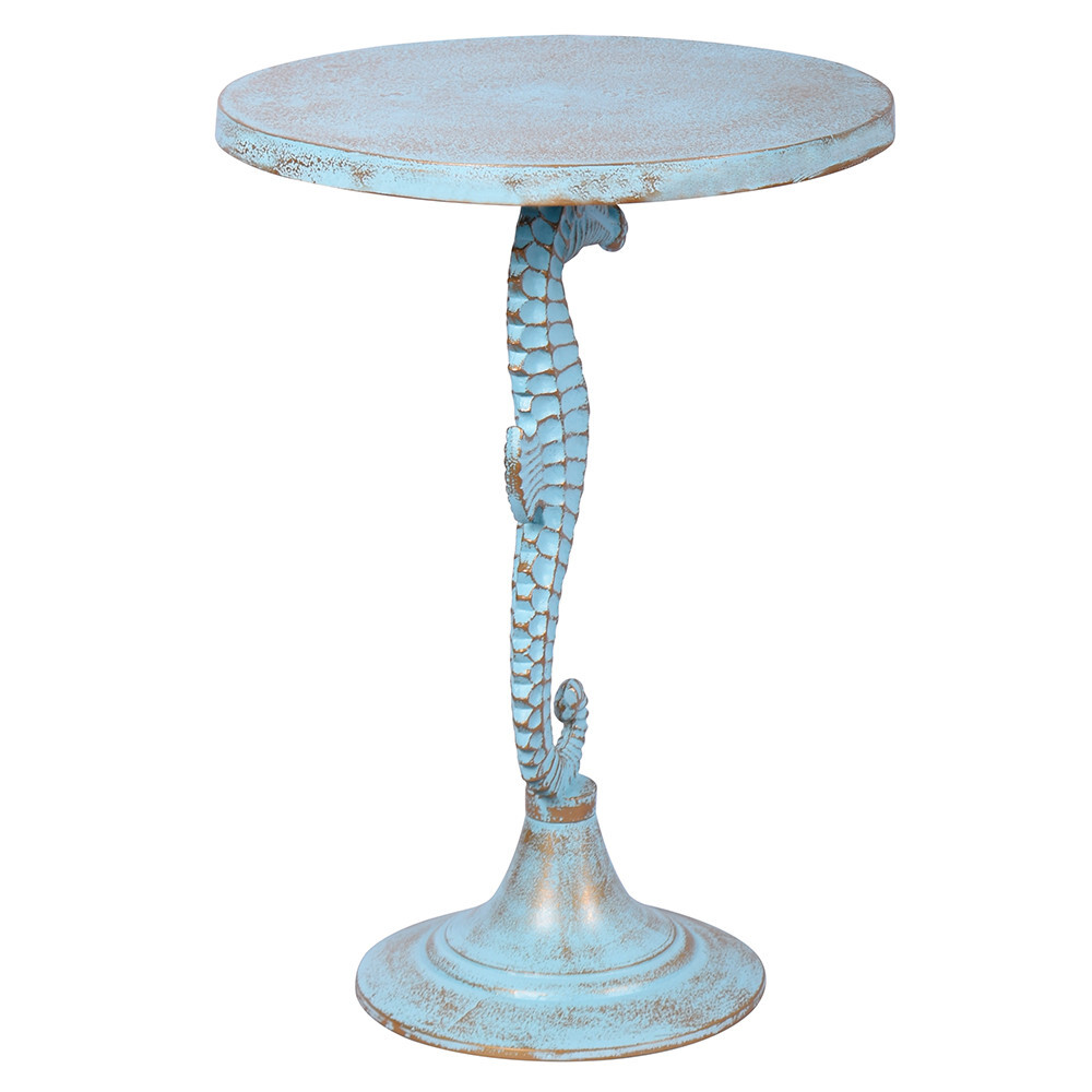 Seahorse End Table Coastal Nautical Tropical Sealife Sculpture SPI Home ...
