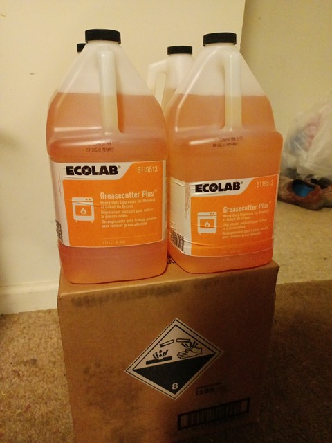 Case of 4 Ecolab 6119513 Greasecutter Plus Heavy Duty Degreaser Removal ...