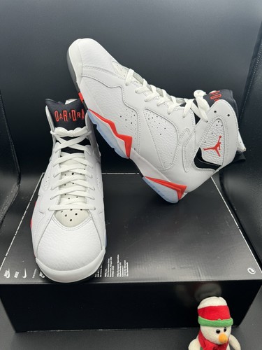 Nike Air Jordan VII 7 Retro White Infrared Crimson Red Black CU9307-160 ...