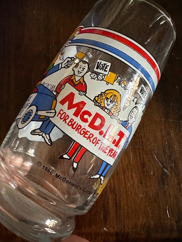 MCDONALD's McDLT GLASS 1986 ELECTION | eBay