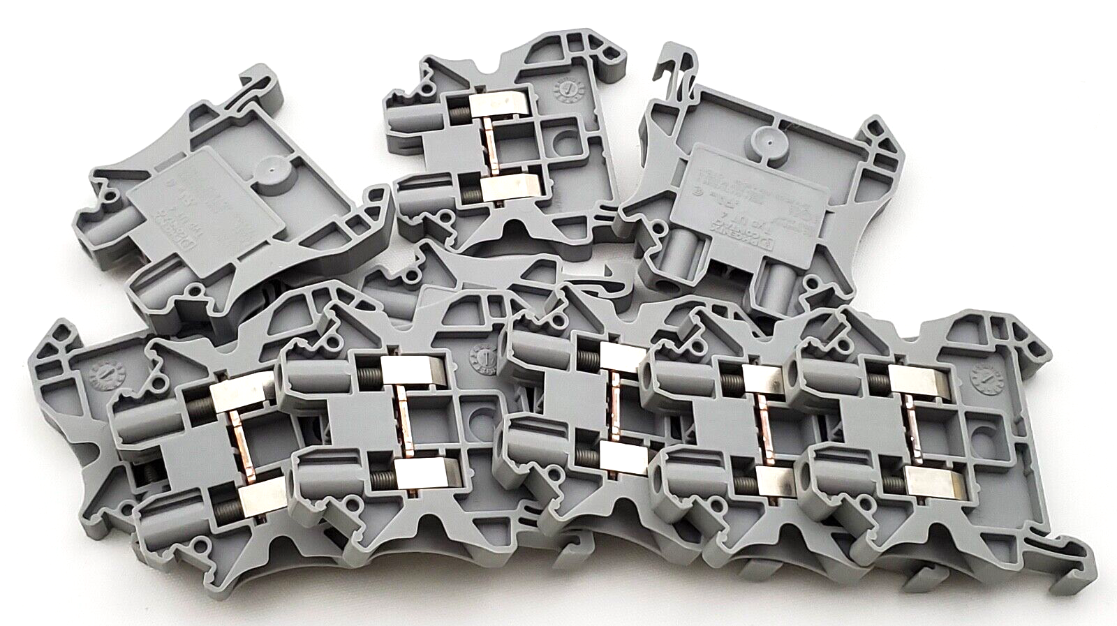 Lot of 10 Phoenix 3044102 UT4 Feed Through Terminal Blocks 600V 30A Max ...