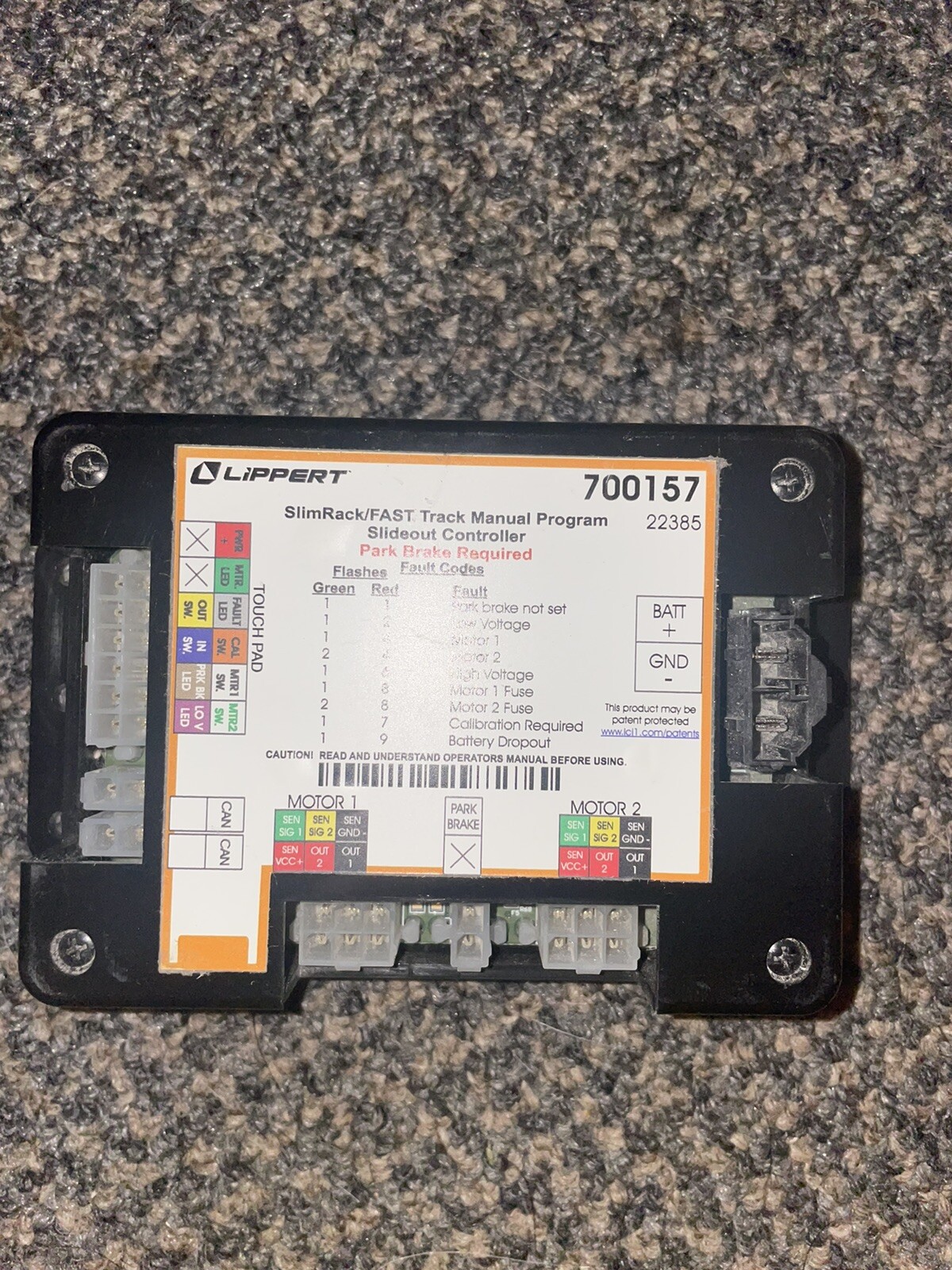 Lippert 700157 SlimRack/FAST Track Auto Program Slideout Controller for ...