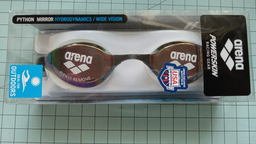 ARENA Unisex Python Racing Swim Goggles Anti-Fog No Leak Max Comfort Dual Strap | eBay