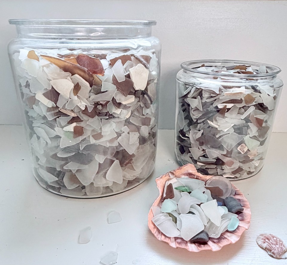 Chesapeake Bay Sea Glass Lot Of 100 Mixed Sizes And Colors Real Surf ...