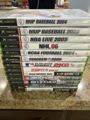 Original Xbox Sports Games 13 Bundle - Madden NBA NCAA MLB NFL ...