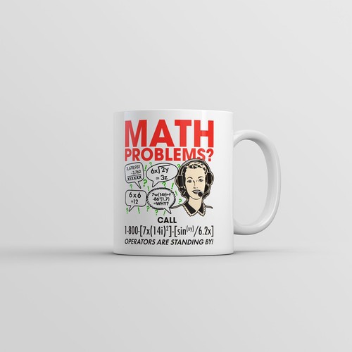 Math Problems Mug Funny Sarcastic Nerdy Graphic Coffee Cup 197287307837 ...