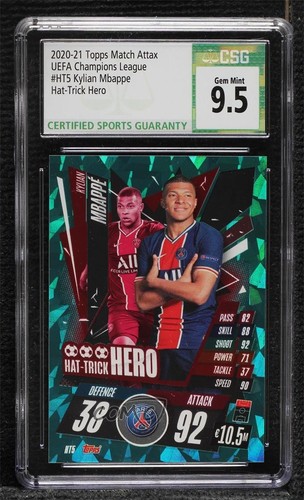 2020-21 Topps Match Attax UCL - Hat-Trick Hero Kylian Mbappe #HT5 for ...