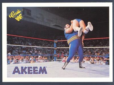 1990 Classic WWF Akeem #78 MINT RC ROOKIE Wrestling Card WWE BBCE One ...