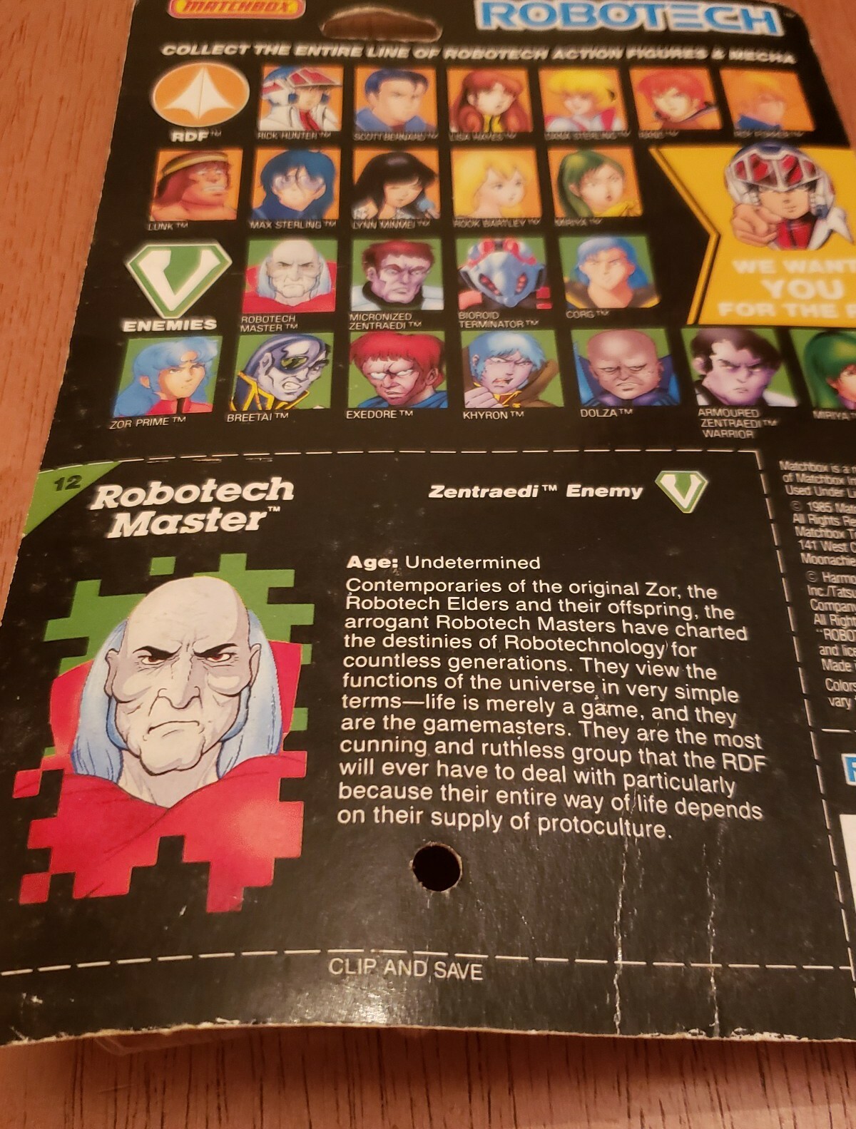 2 Vtg 1985 ROBOTECH ROBOTECH MASTER Robotech Masters Enemy Matchbox ...