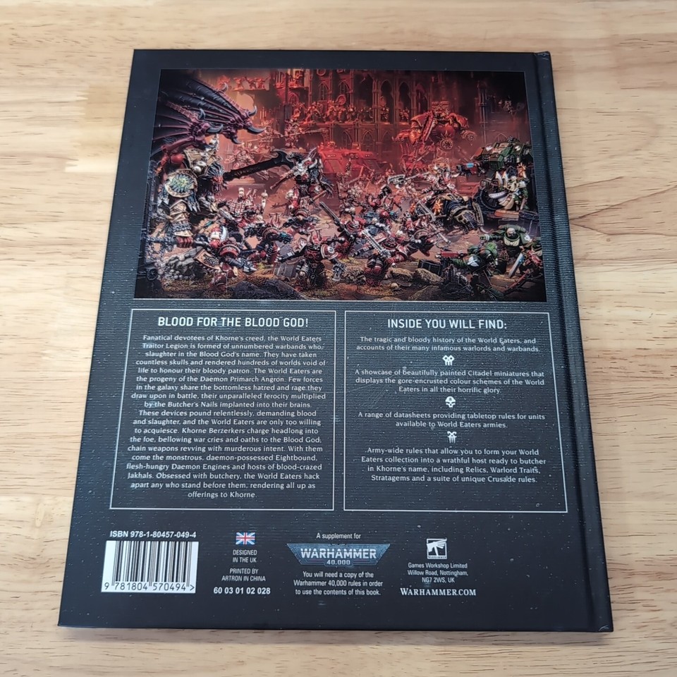 Warhammer 40k - 9th Edition World Eaters Codex - 2023 | eBay