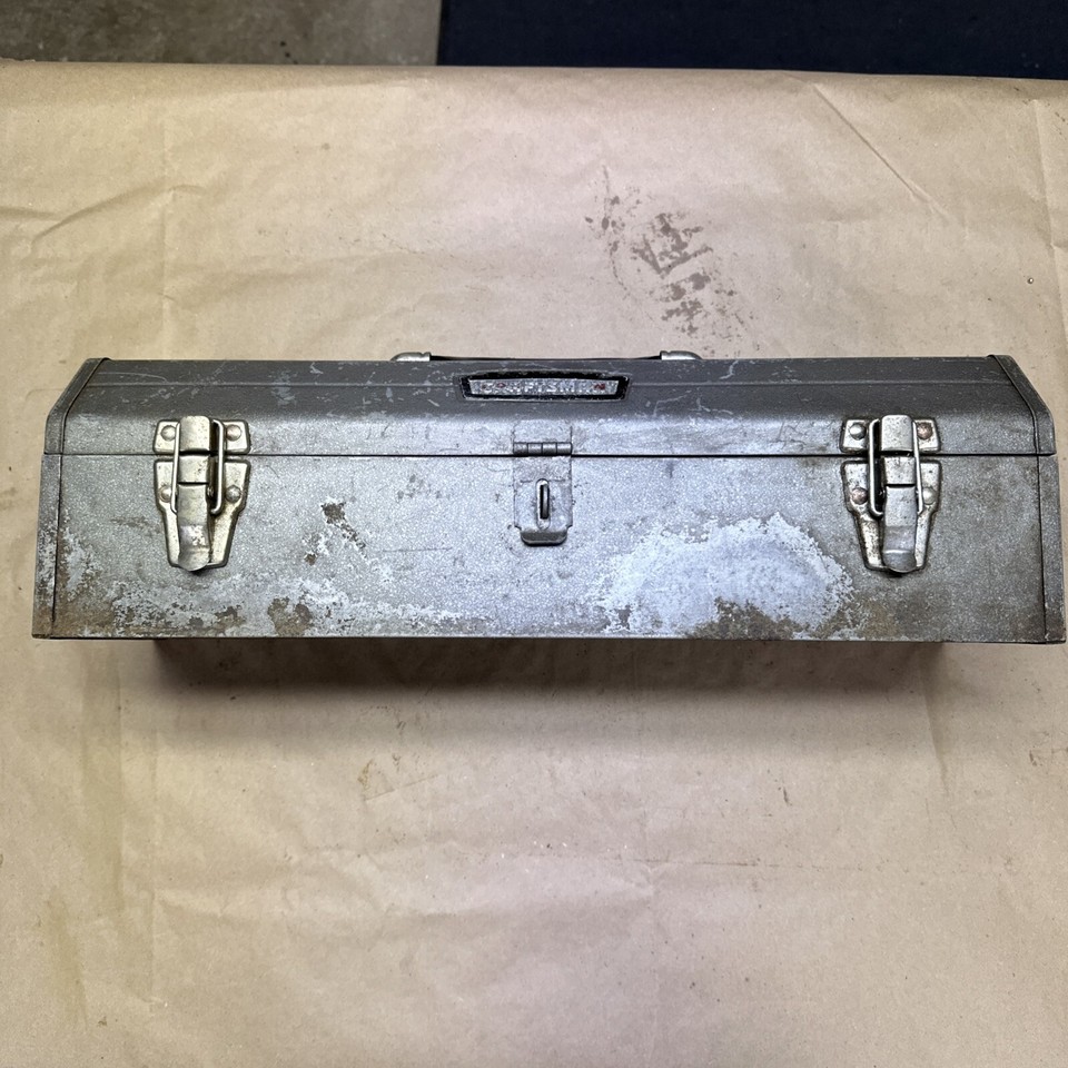 Vintage Craftsman Crown Logo Toolbox Tombstone Gray 19”x 6"x 6" | eBay