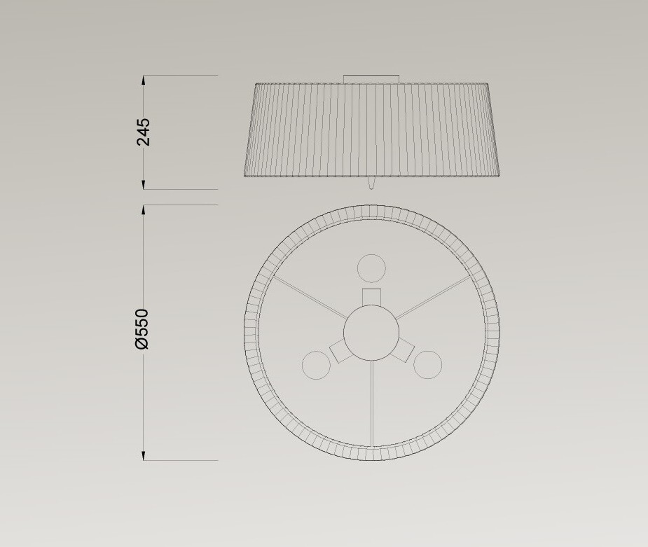 Ceiling From Ceiling Round Design Classic Fabric 3 Lights MN-170 | eBay ...