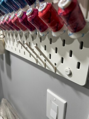 Set of 10 Thread Spool Holder for Skadis or Uppspel Pegboard - 5000m ...