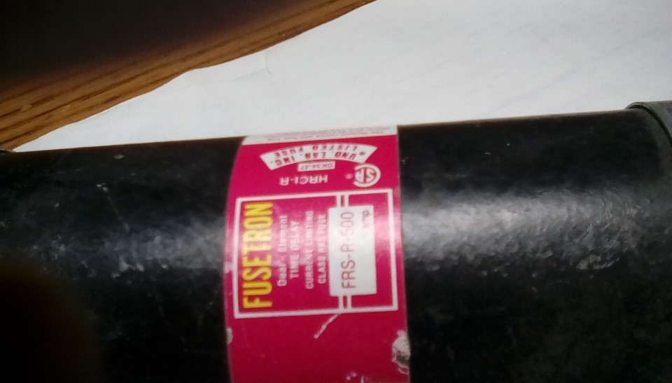 FRS-R-500 Fuse, 500 Amp, 480Volt, Used | eBay