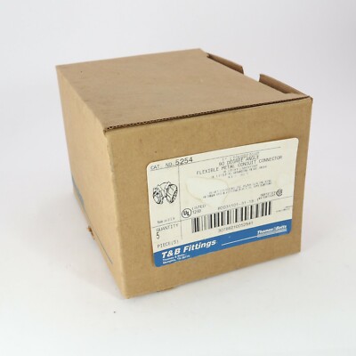 5 Thomas & Betts 5254 1" Liquidtight Connector 90 Degree Flexible ...