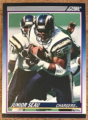 Junior Seau 1990 Score Supplemental Rookie & Traded Card San Diego ...