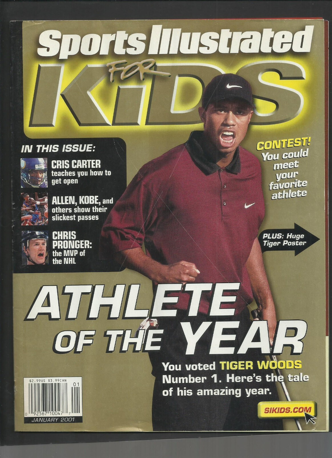 Rugrats The Movie Got Milk? SI KIDS back page of Tiger Woods glossy ...