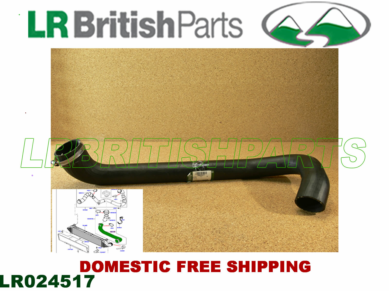 LAND ROVER INTERCOOLER HOSE TUBE OUTLET RANGE ROVER EVOQUE 2.0L ...
