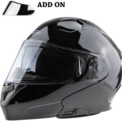 Flip Up Flip Front Motorcycle Motorbike Crash Helmet Modular DVS ECE ...