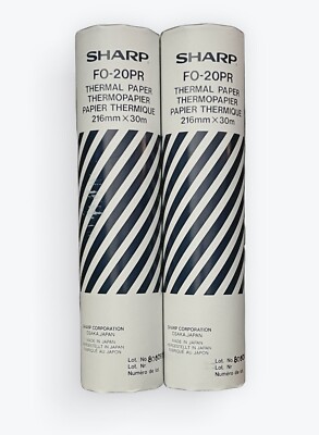 Sharp FO-20PR Thermal Paper, 2 Rolls | eBay