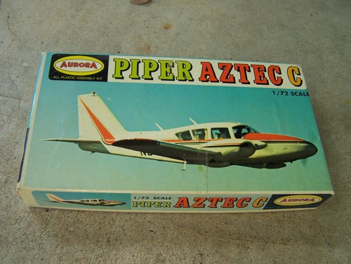 Aurora Piper Aztec C Airplane - Box, Decals and Instructions ONLY - NO ...