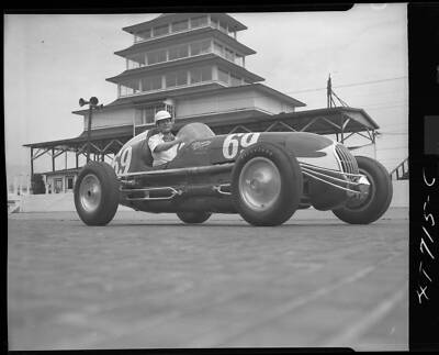 Duke Dinsmore sits in the #69 Brown Motor Company Special 1950 Indy ...