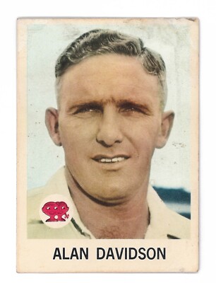 CARD NUMBER 11 Alan Davidson 1965 SCANLENS Cricket | eBay Australia