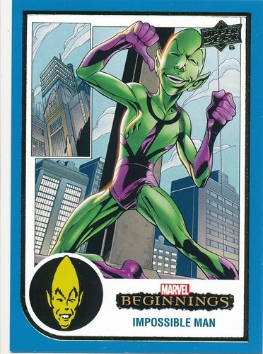 #10 IMPOSSIBLE MAN 2022(2023) Upper Deck Marvel Beginnings BLUE ...