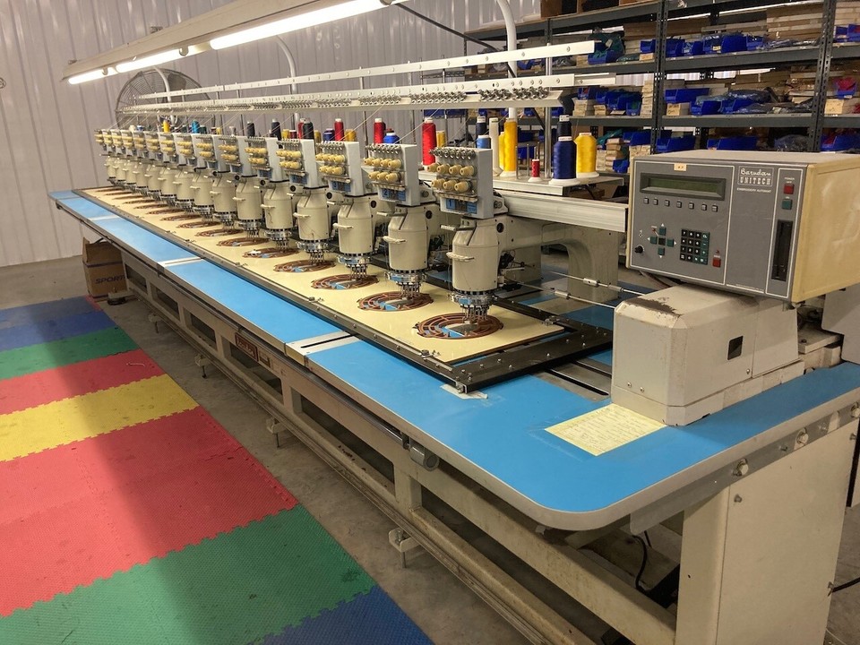 Barudan 15 Head 7 Color Embroidery Machine | eBay