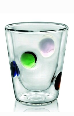 Ensemble De 2 Verres / Tasse Mug, Verre Trempé, Modèle "Dots", Marque ...