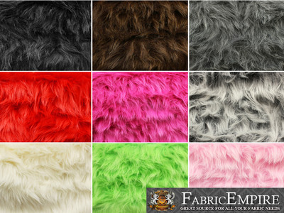 Faux Fur Fabric Long Pile MONKEY SHAGGY / 60" Wide / Sold by the yard ...