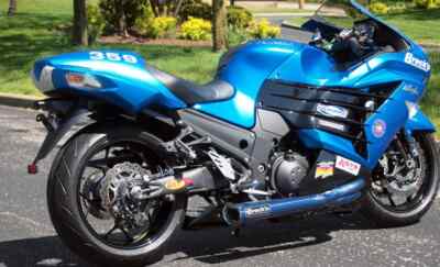 CT TiWinder Blue Full System w/ 18" Muffler Kawasaki ZX14 ZX14R ZZR1400 ...