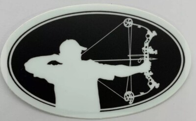 Bow Hunter Vinyl Deer Hunting 4” Sticker Archery Buck car truck Graphic ...