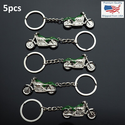 5pcs - 3D Simulation Model Motorcycle Keychain Key Chain Ring Keyring ...