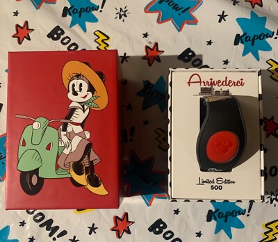 2021 Disney Parks Epcot Italy Minnie Mouse Arrivederci MagicBand LE 500 ...