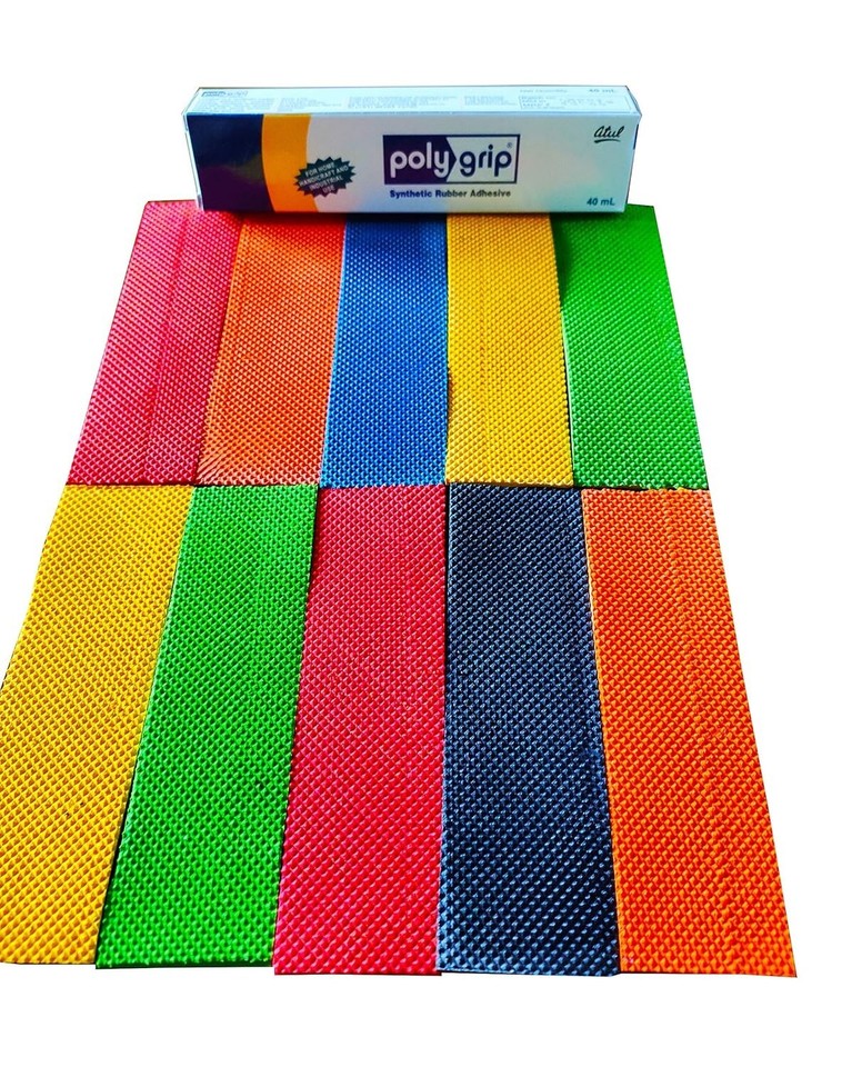 Cricket Bat Toe Guard with Pasting Glue Assorted Colors Full Size Pack ...