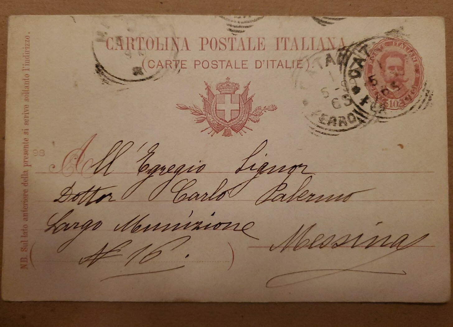 POSTAL HISTORY Cartolina Postale Italiana | eBay