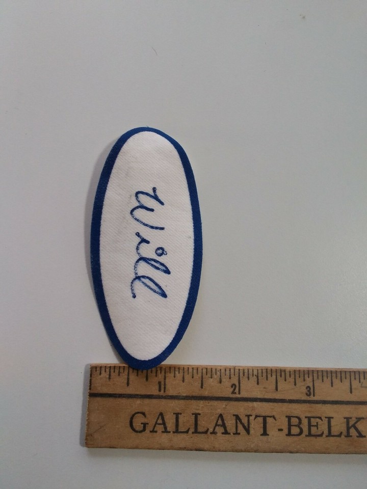 Will Cursive Name Iron On Patch Shirt RARE VHTF Bronx NY Hand Written ...