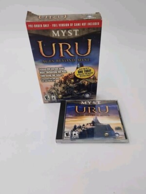 Myst URU Ages Beyond Myst PC Game Small Box 2003 CD-Rom Strategy Retro ...