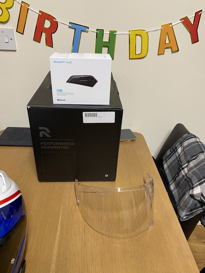 HJC Rpha 71 Motorcycle Helmet Large with HJC 11b Smart Intercom System ...