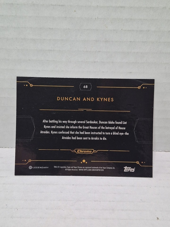 2024 Topps Chrome Dune Duncan and Kynes #68 Purple Lava /250 | eBay