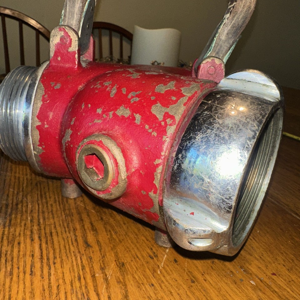 Vintage 1940’s Akron Brass? Siamese Valve 3” Fire Truck Fire Hose | eBay