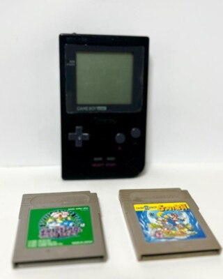 Nintendo Game Boy Pocket BLACK MGB-101 with 2 Free Game Tested Working ...